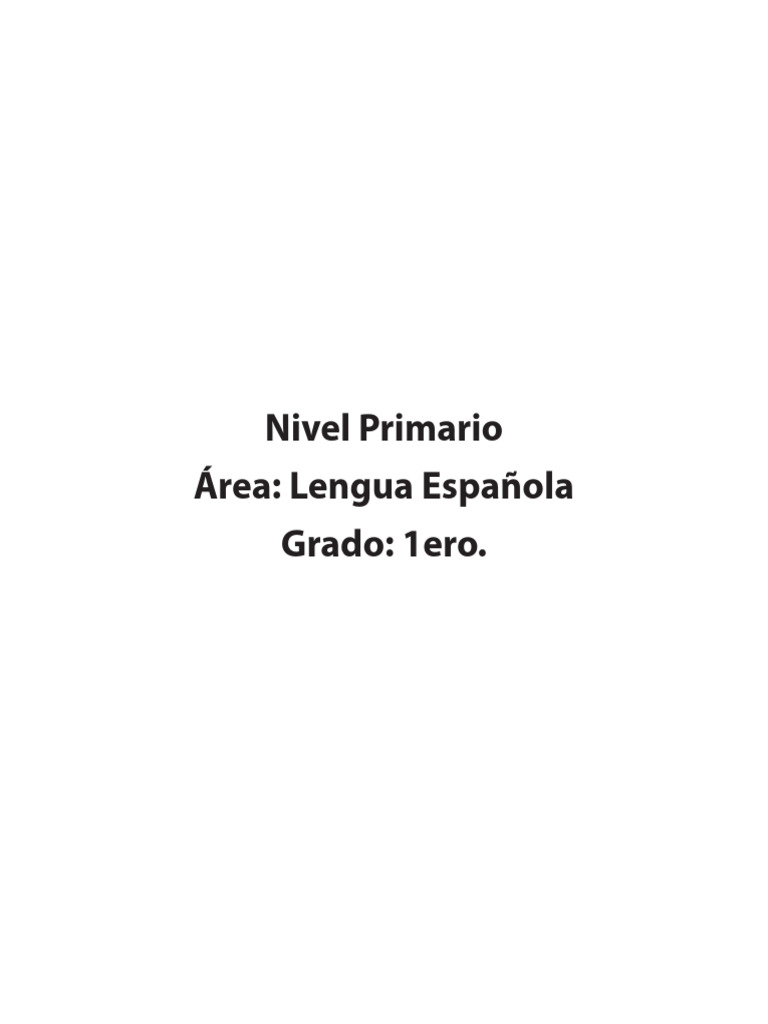 Spanish - Level 1 Spanish Language | PDF