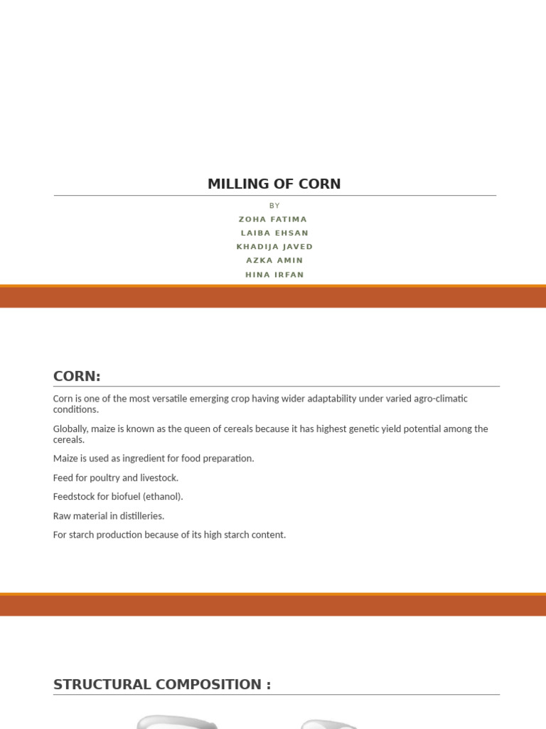 Milling of Corn | PDF