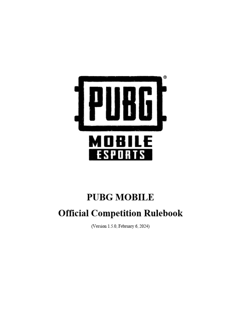 Competition Rulebook PUBGM | PDF