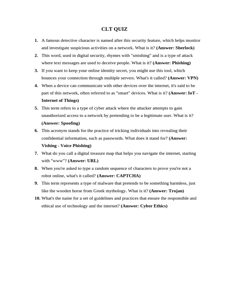 CLT Quiz | PDF