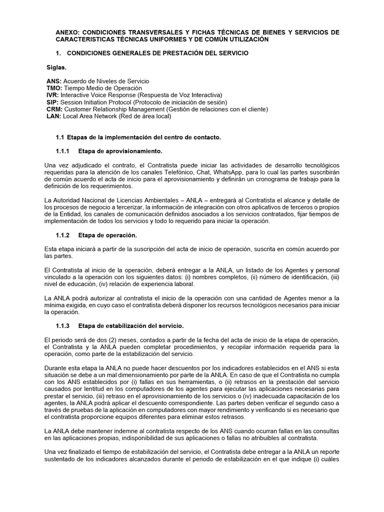 Anexo - Condiciones Transversales y Fichas Tecnicas de Bienes y Servicios de Caracteristicas ...
