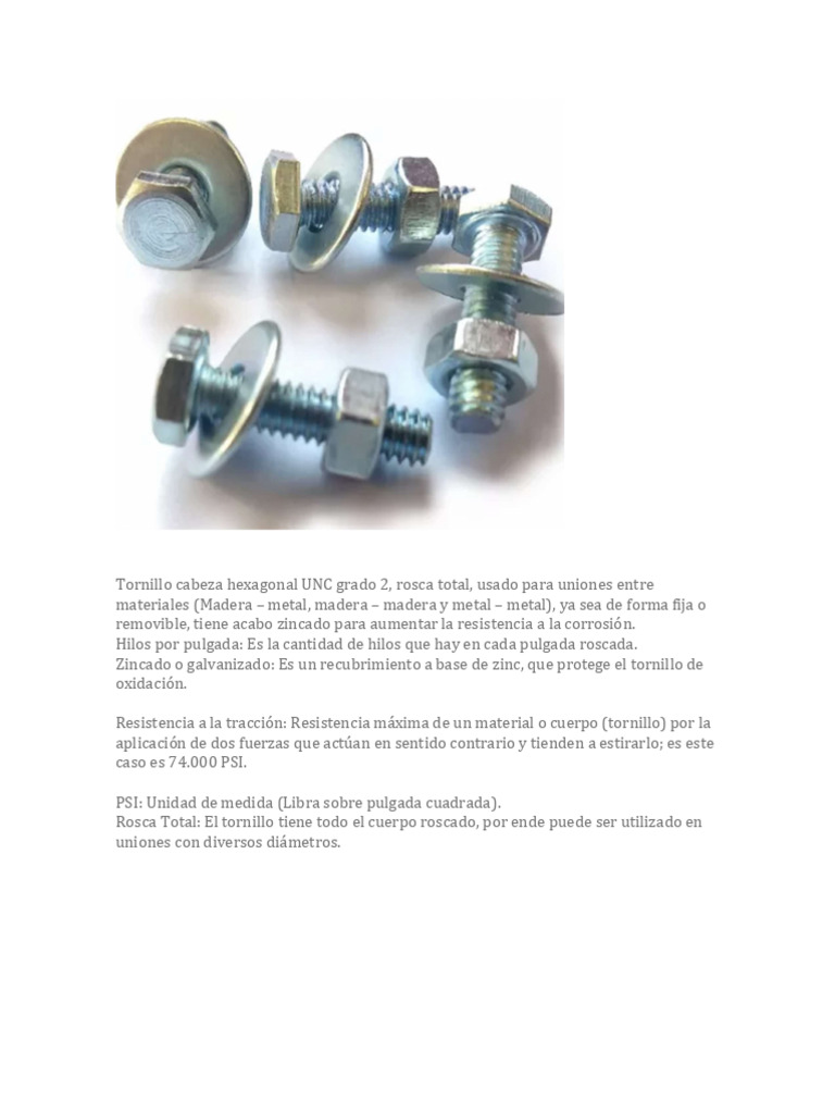 Tornillo | PDF