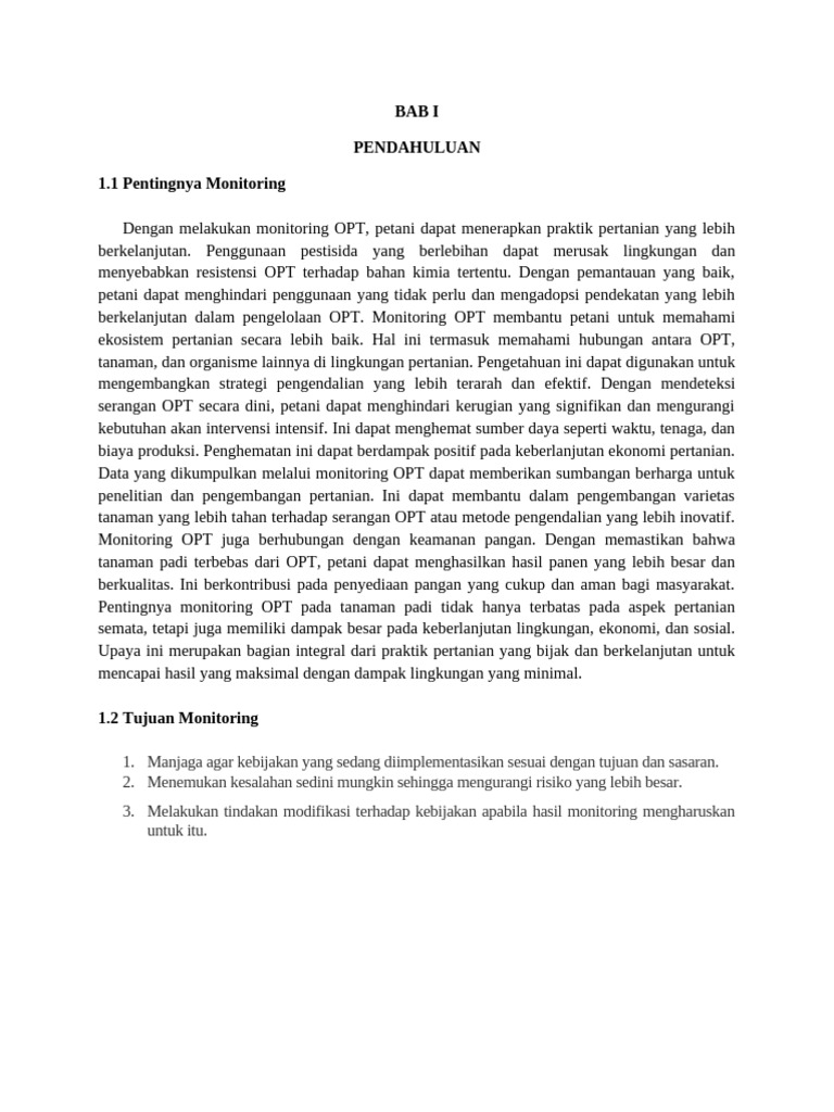 Monitoring Padi | PDF