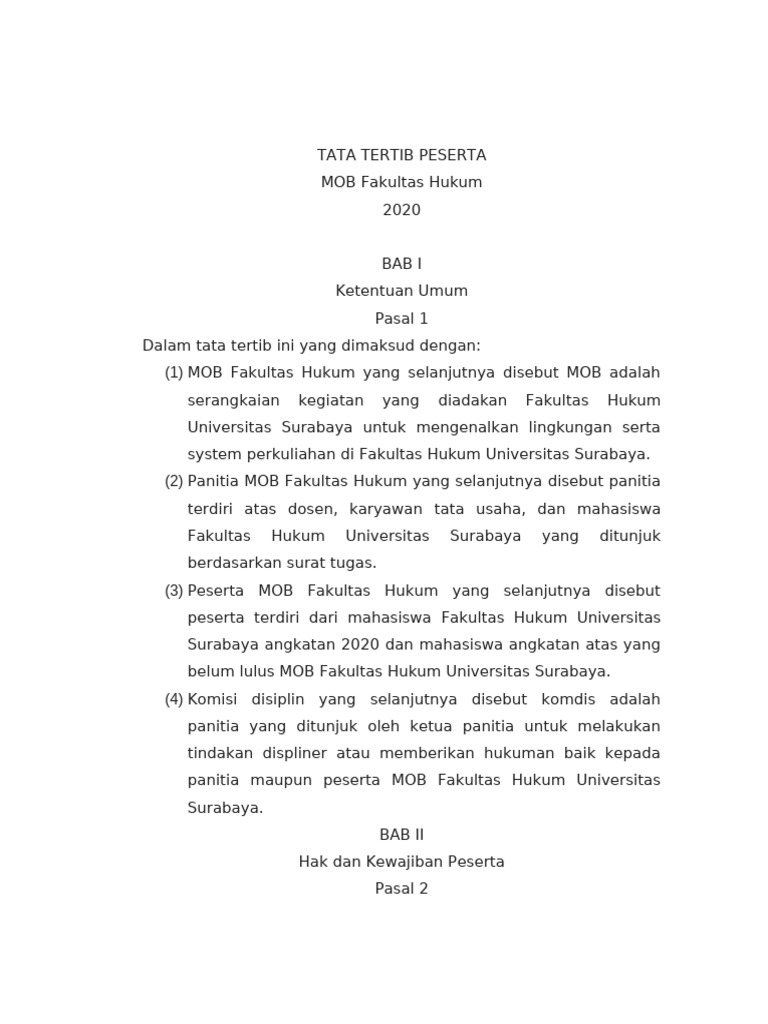 TATIB Dan Ketentuan Penampilan | PDF