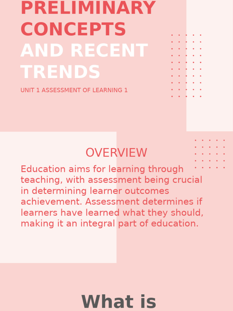 Preliminary Concepts and Recent Trends Unit 1 | PDF