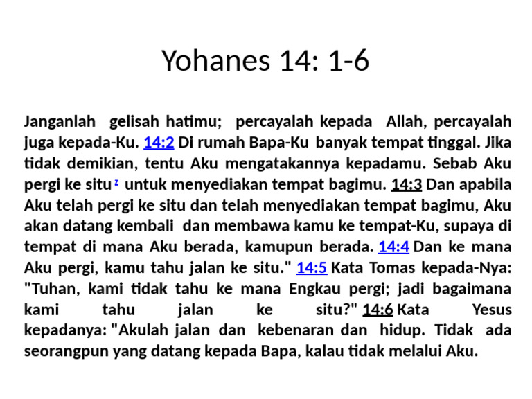 Yohanes 14 | PDF