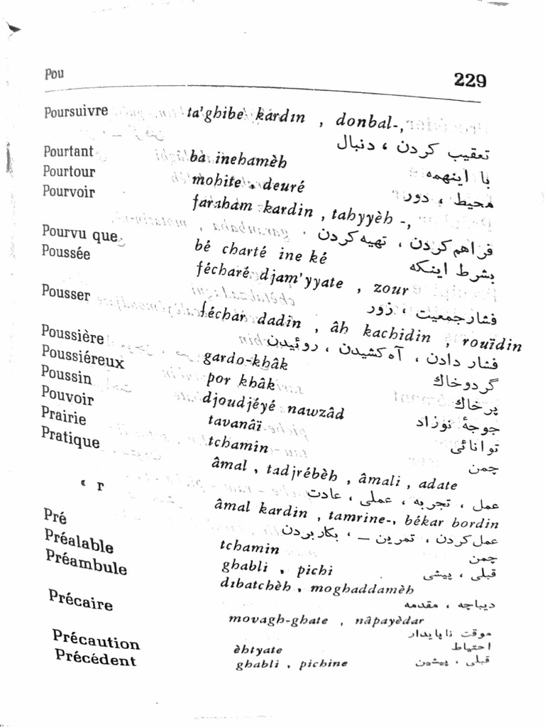 Persian Dictionary | PDF