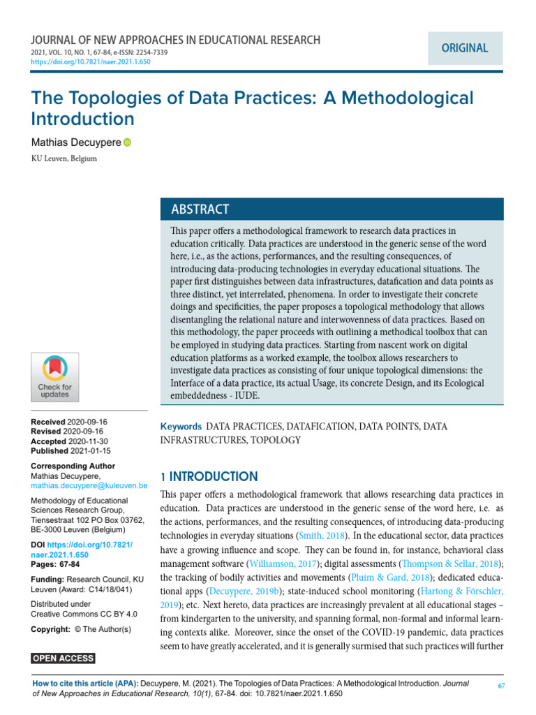 Critical Platform Methodology Decupyere | PDF