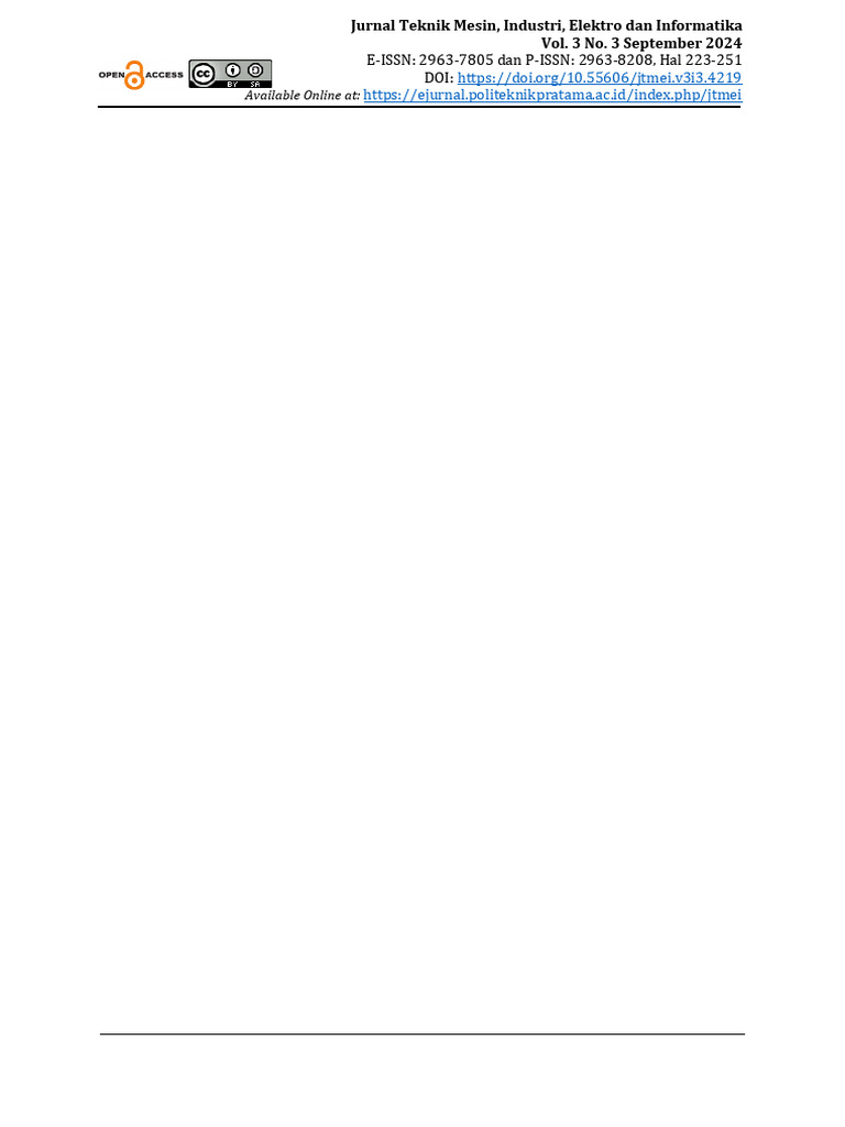 JTMEI Vol 3 No 3 September 2024 Hal 223-251 | PDF | Statistical ...