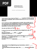 B2 German Exam Practice with Answers | PDF