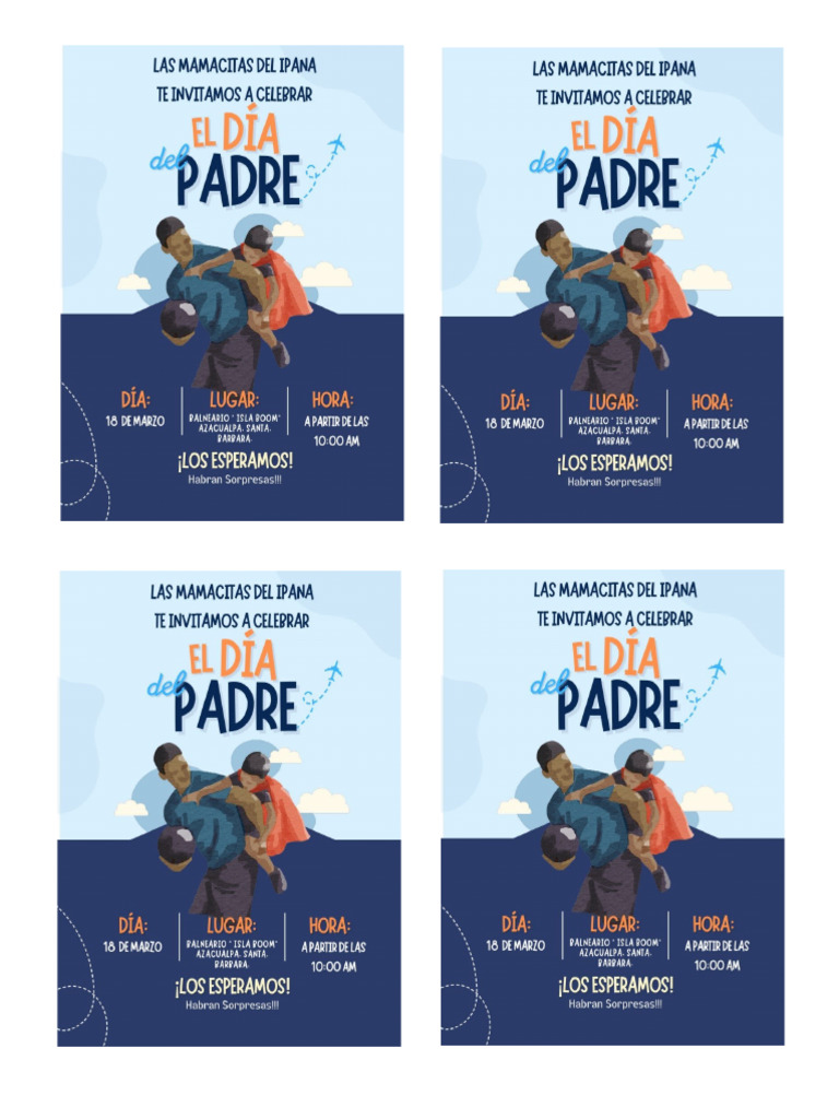 Tarjeta Dia Del Padre 2024 Pdf