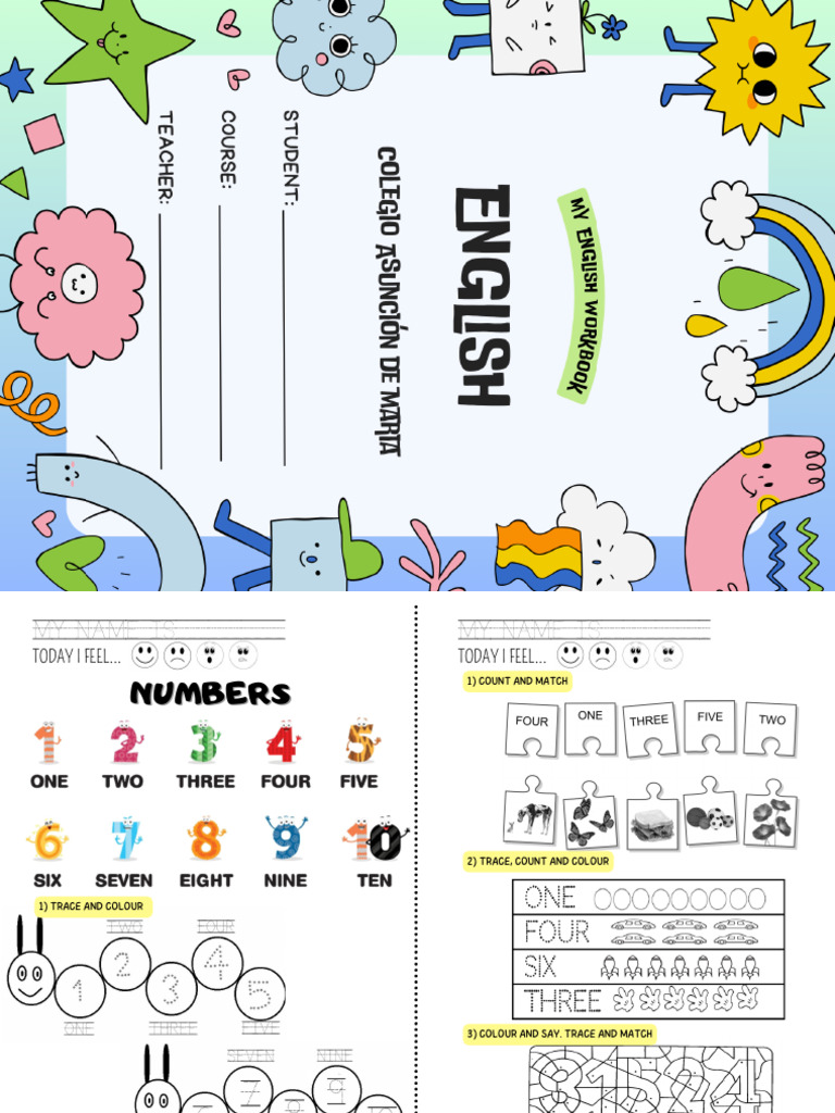 Grade 1 English Workbook Activities | PDF | Color | Home & Garden
