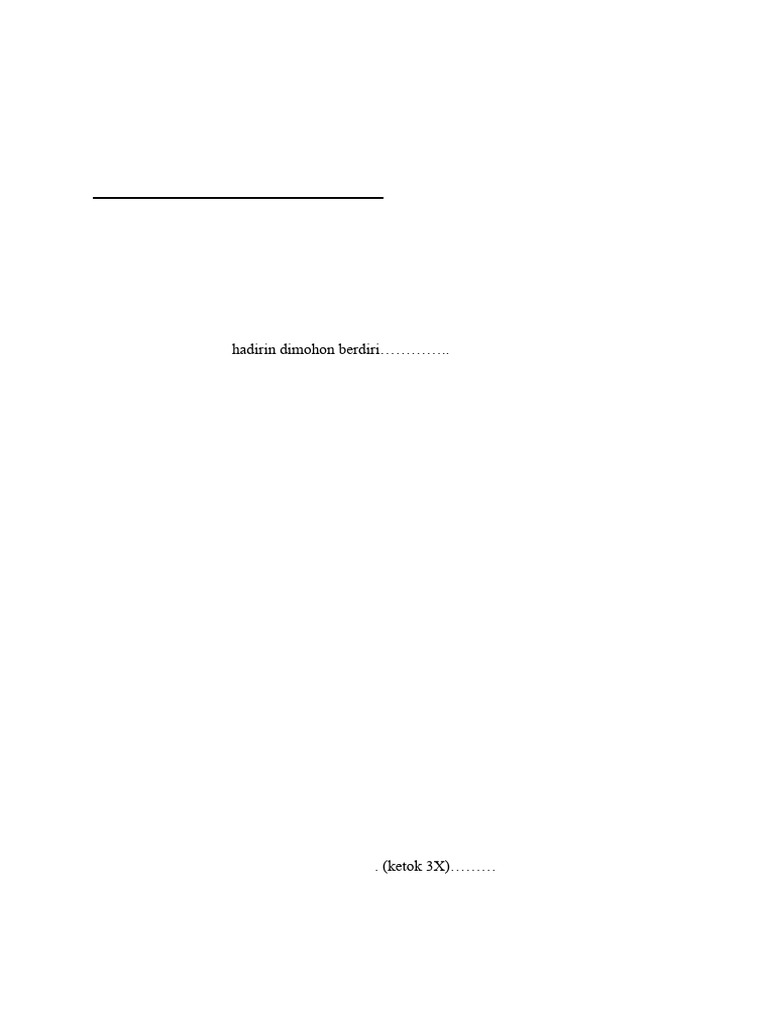 SKENARIO SIDANG 1 PRAKTEK PERDATA (PLKH Peradilan Perdata) | PDF