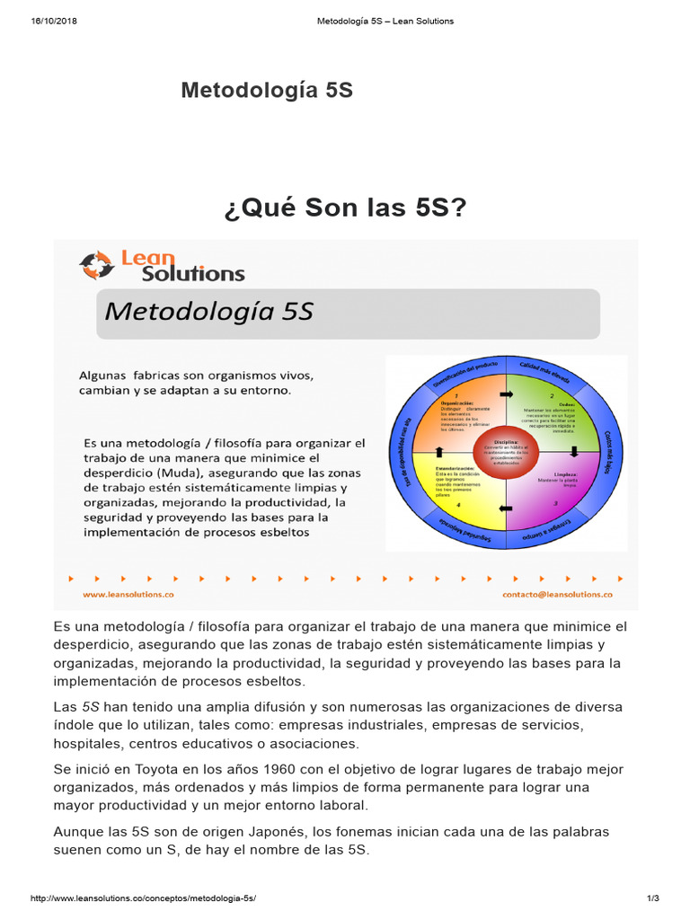 Metodología 5S | PDF