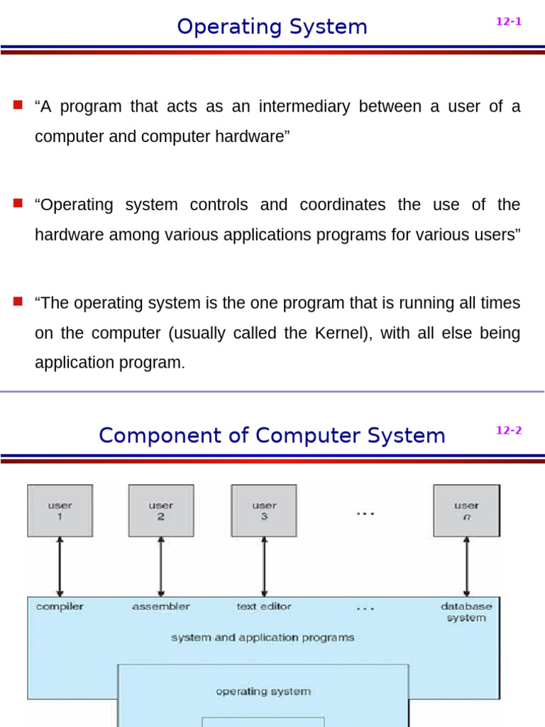 Introduction To OS | PDF