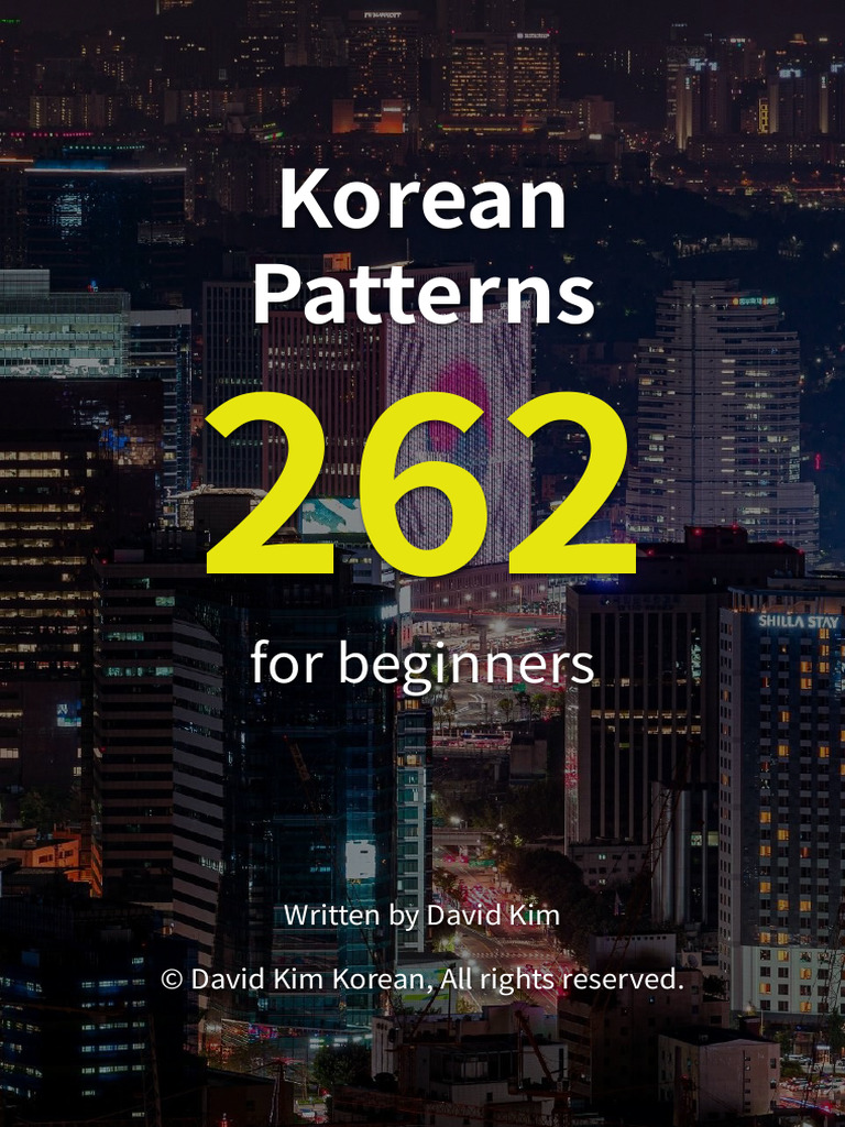 (Preview) Korean Patterns 262 For Beginners | PDF