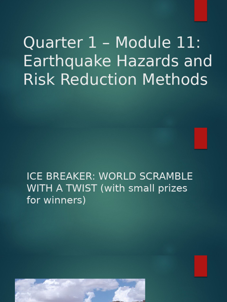 Quarter 1 Module 11 DRRR GROUP 1 | PDF