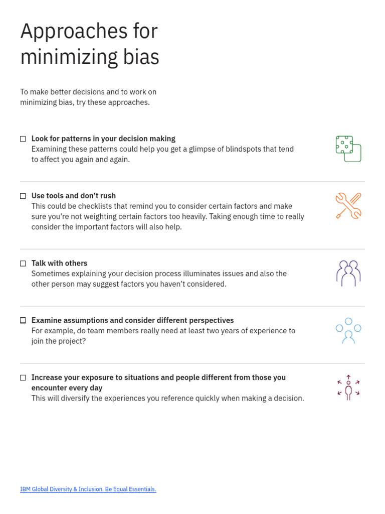 Minimizing Bias | PDF