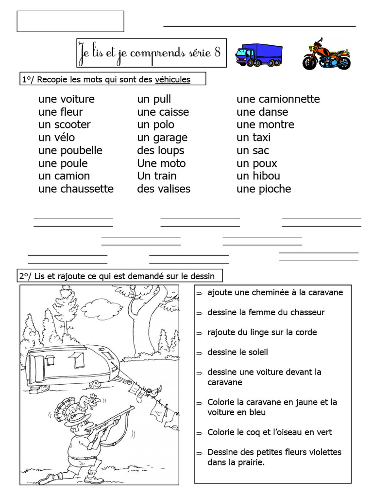 JE LIS ET JE COMPRENDS Série 8 | PDF