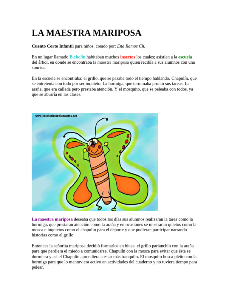 Cuentos Infantiles Cortos Pdf
