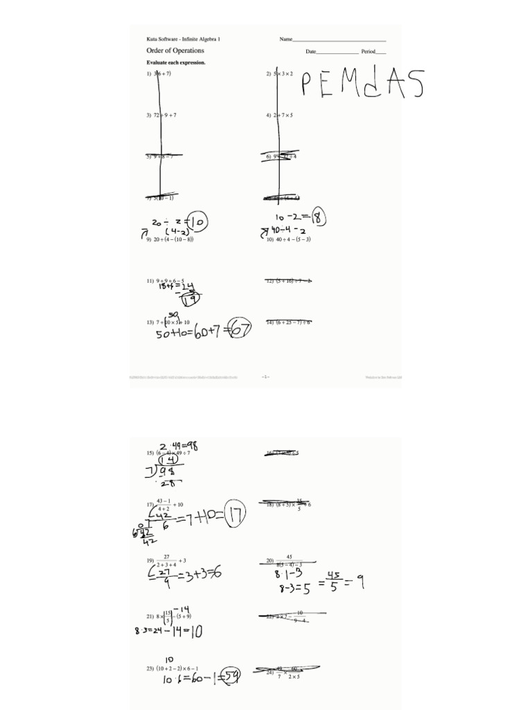 Algebra 1 - Commutative Associative Distributive Properties + PEMDAS ...