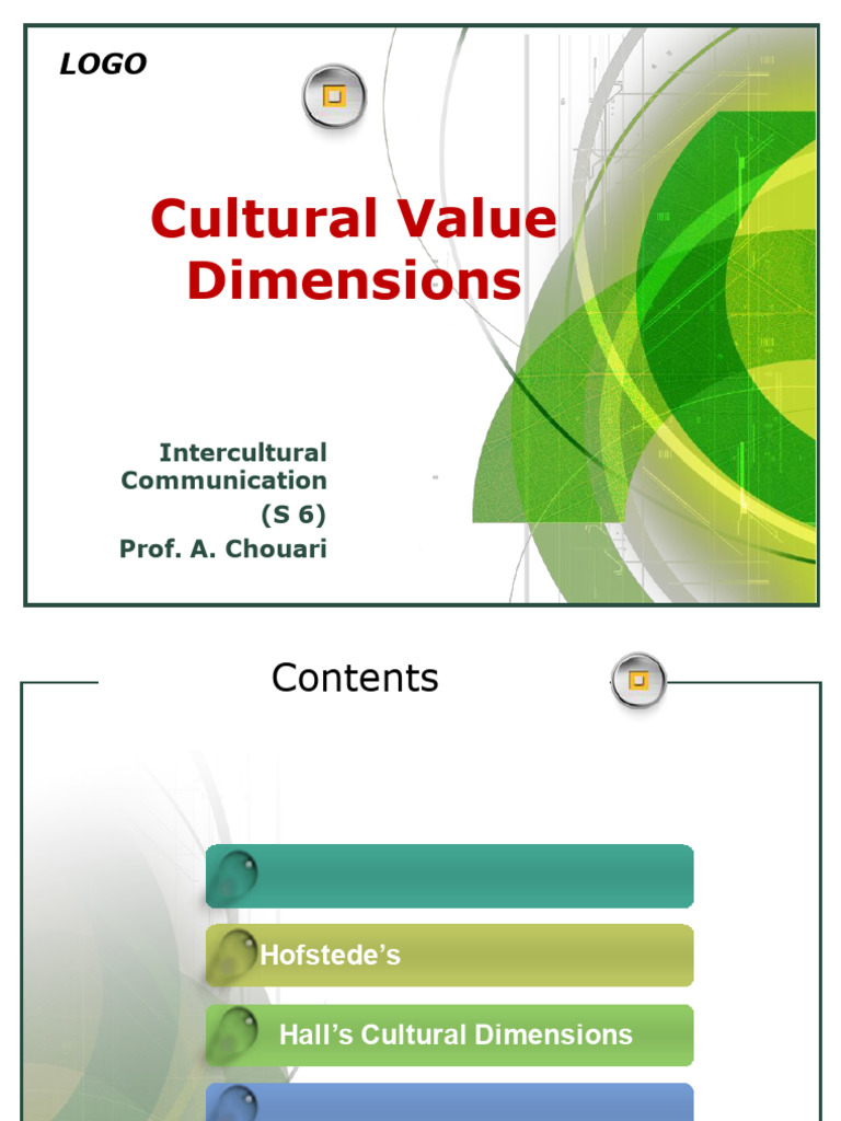 Cultural Value Dimensions | PDF