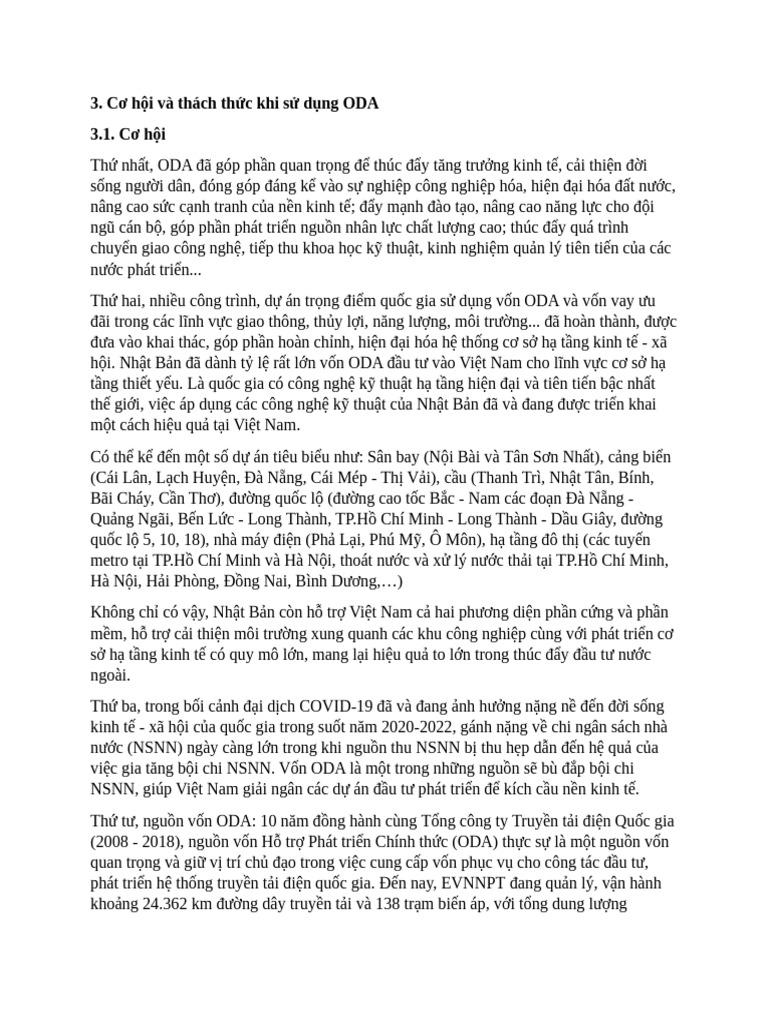 Cơ H I Thách TH C ODA | PDF