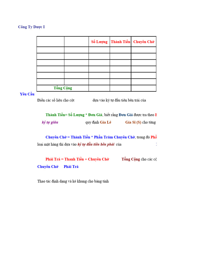 Bai Excel so 8 | PDF