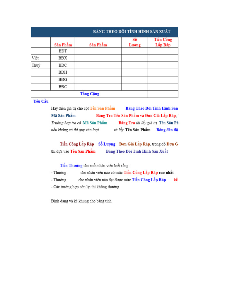 Bai Excel So 9 | PDF