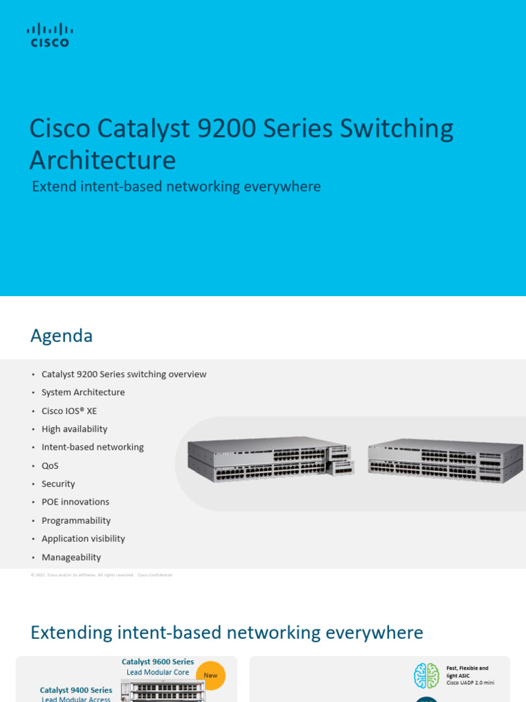 Catalyst 9200 Series TDM | PDF