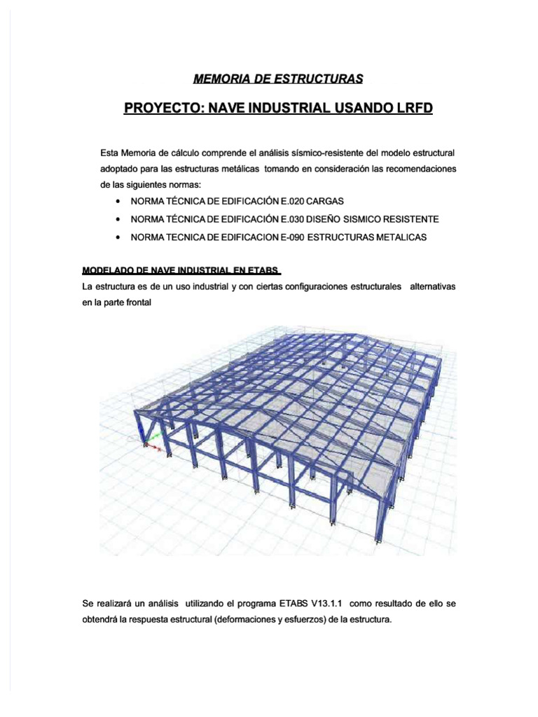 PDF Memoria Calculo Nave Word Compress | PDF