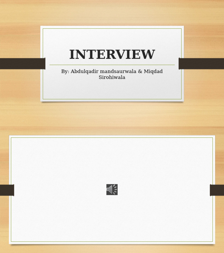 Interview | PDF
