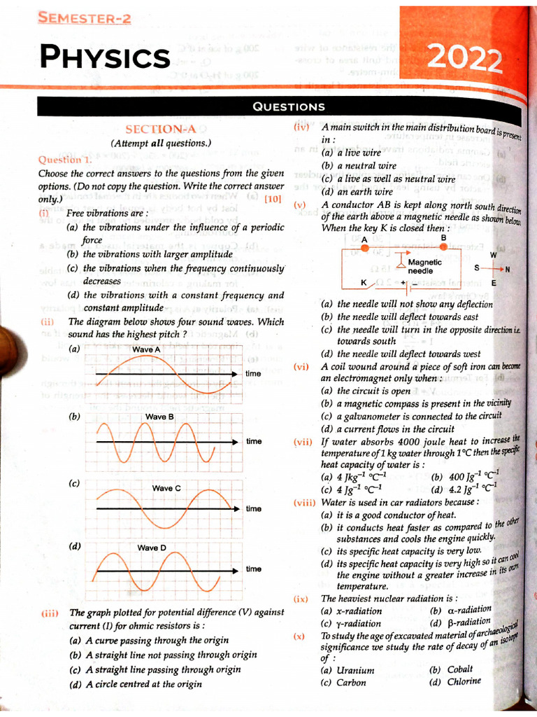 2022 Icse X Physics Paper | PDF