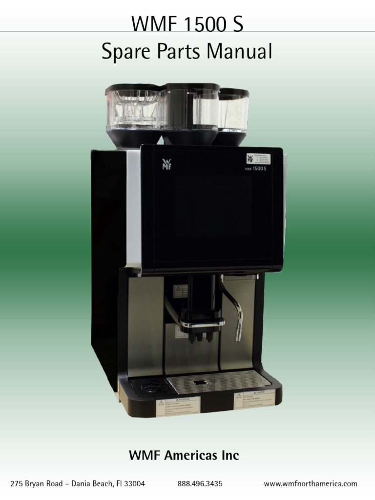 WMF 1500 Spare Parts Manual | PDF