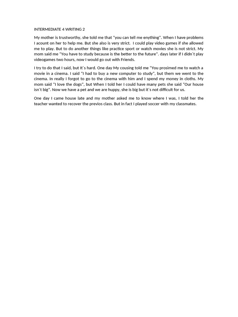 My Strict but Trustworthy Mom | PDF | Self-Improvement