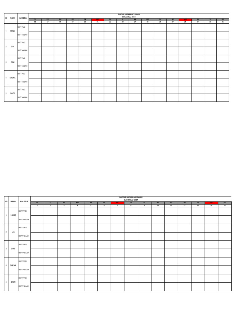 Absen Karyawan | PDF