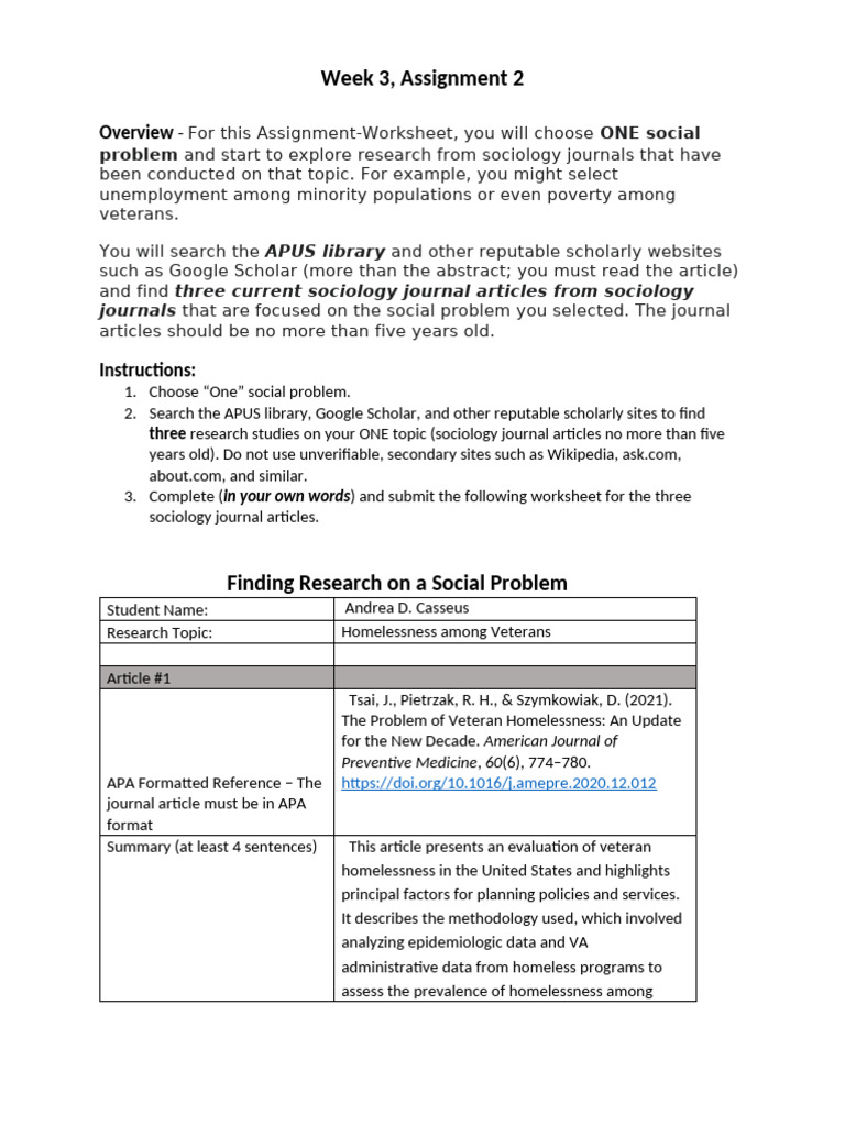 Assignment 2 Homelessness Among Veterans | PDF | Veteran | Homelessness