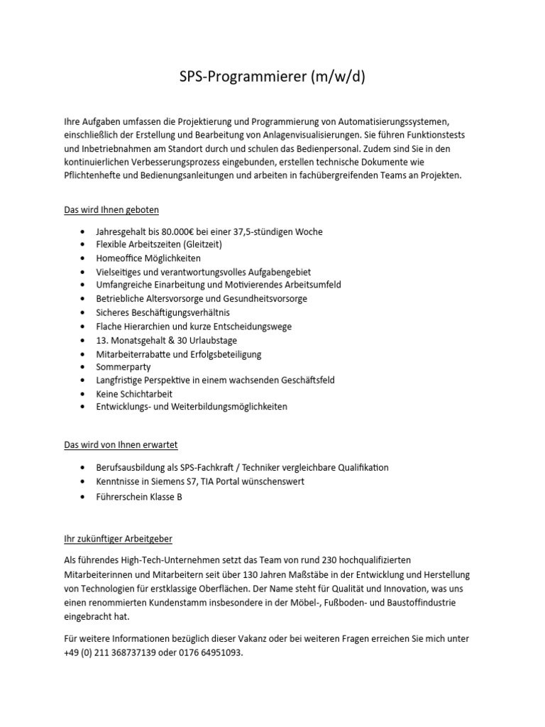 SPS Programmierer | PDF