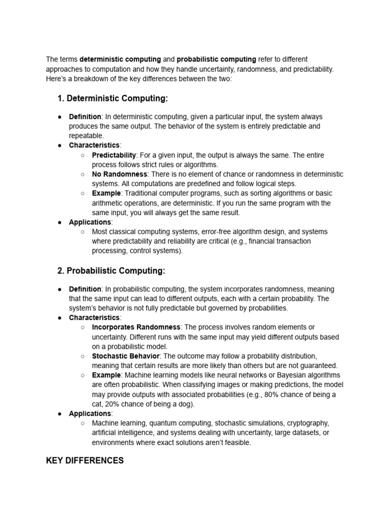 Deterministic Probabilistic 1 Pdf