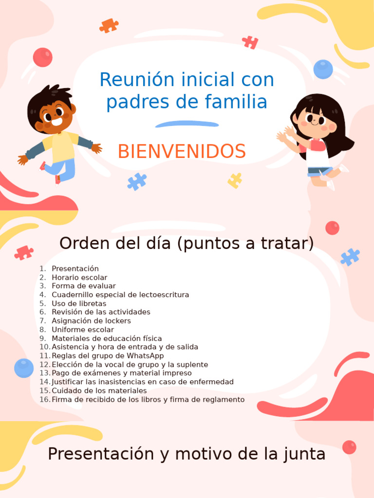 Reunión Con Padres | PDF