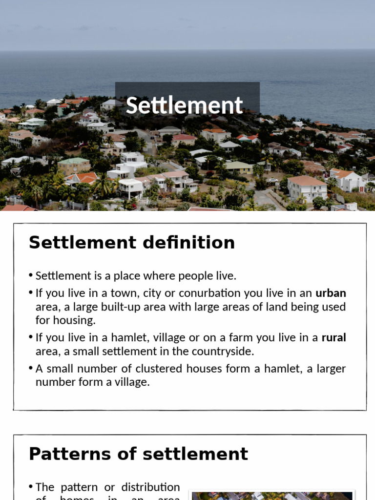 Patterns of Settlement | PDF