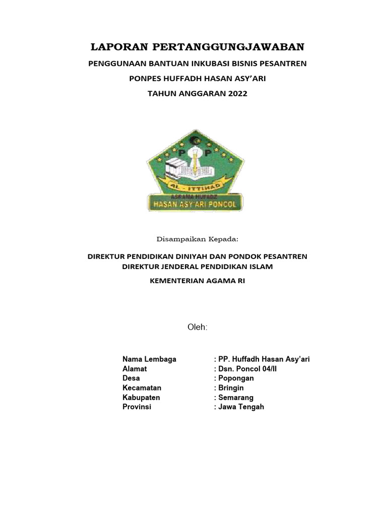 LPJ INKUBASI FIX - Compressed (1) (1) .PDF Contoh | PDF