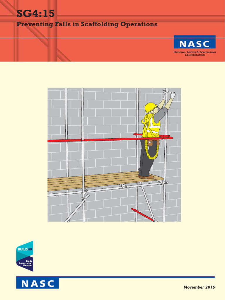 1 - sg4 15 Preventing Falls in Scaffolding Operations | PDF | Scaffolding | Occupational Safety ...