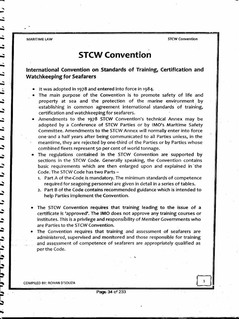 5.STCW Convention | PDF