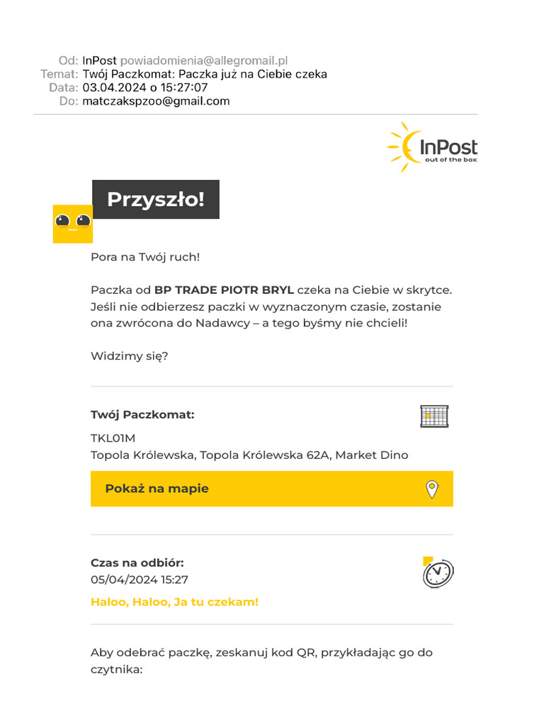 Twój Paczkomat Paczka Już Na Ciebie Czeka | PDF