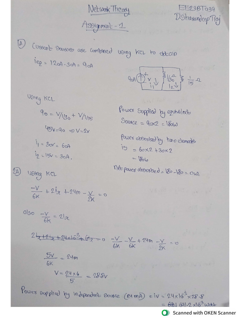 Network Theory Assignment 1 Sharan Deep Raj | PDF