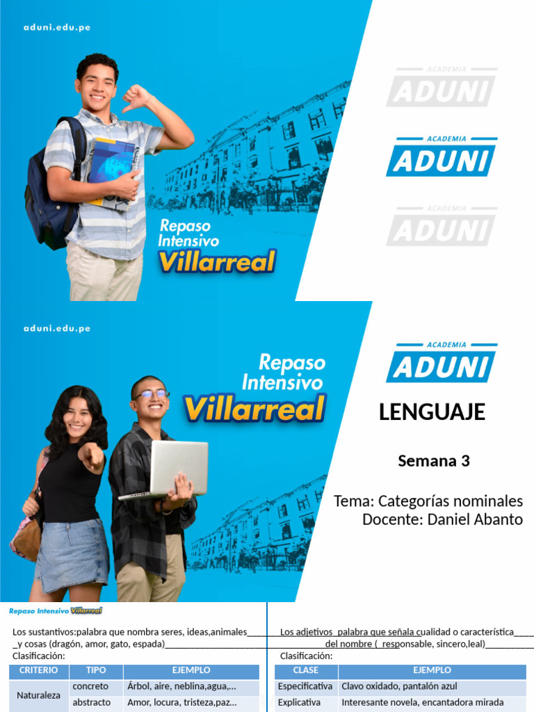 Repaso UNFV Le Sem 03 | PDF