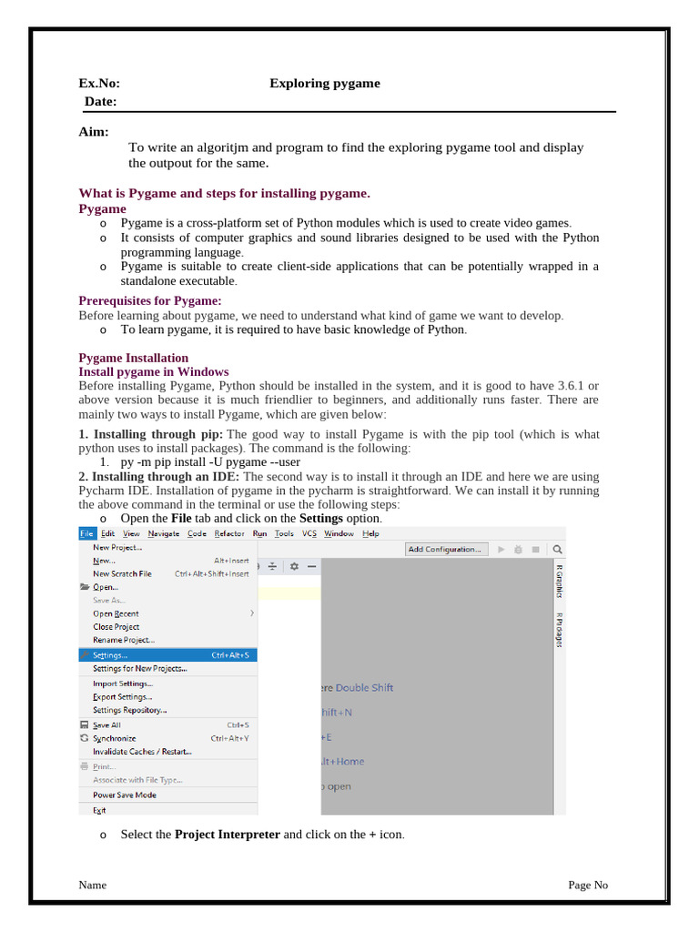 Exploring Pygame Pdf