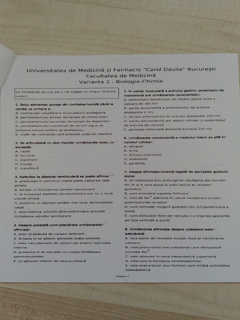 Admitere MG 2016 | PDF