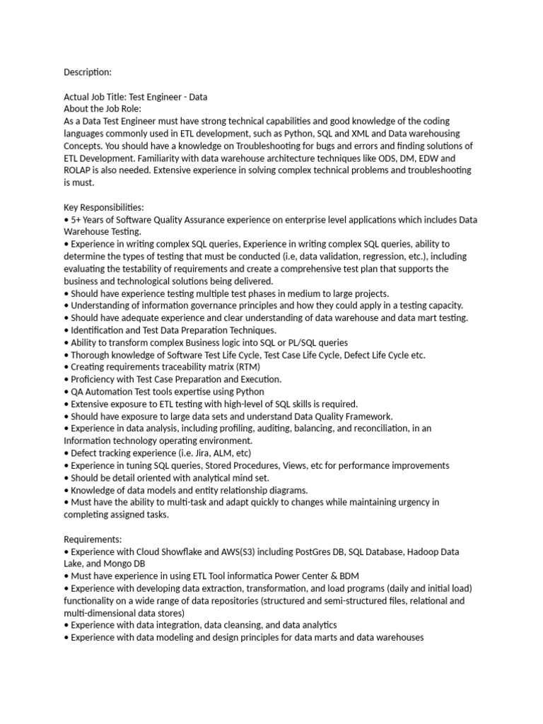 Data Tester | PDF